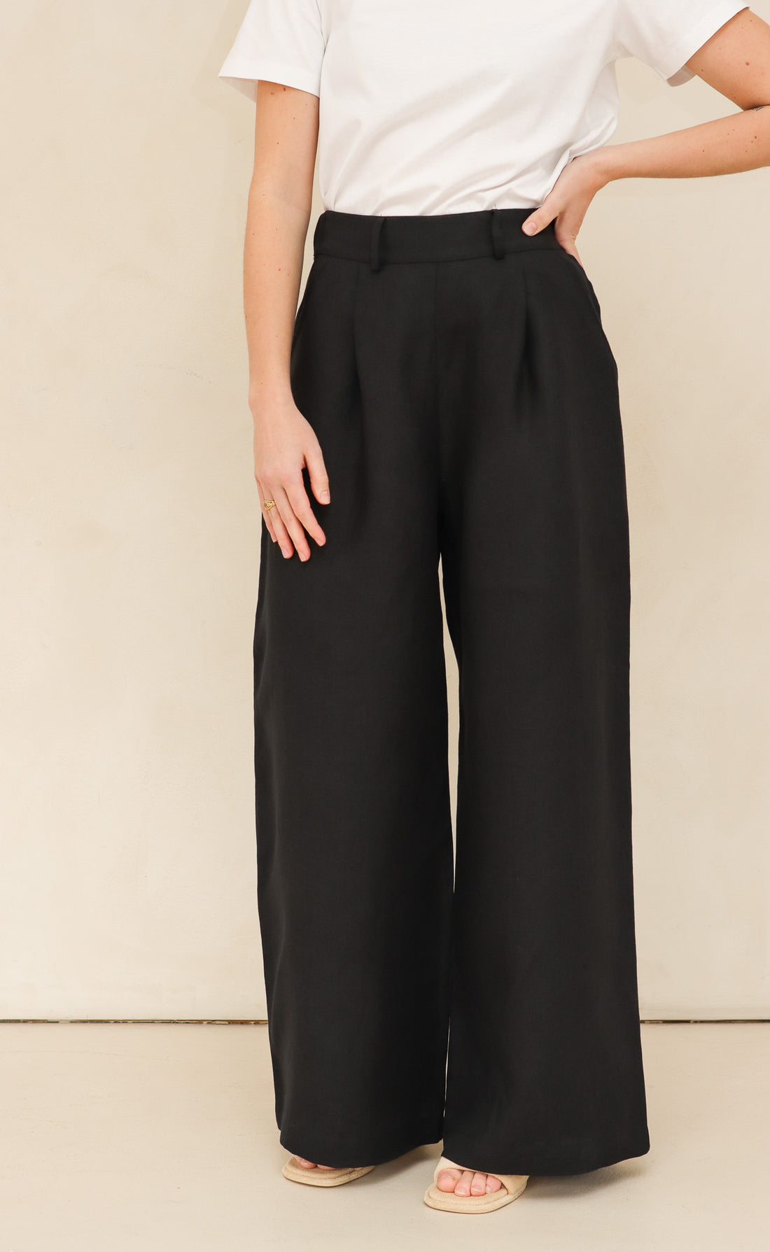 The Maximalist - Long Pants - Black Linen – Power Of My People