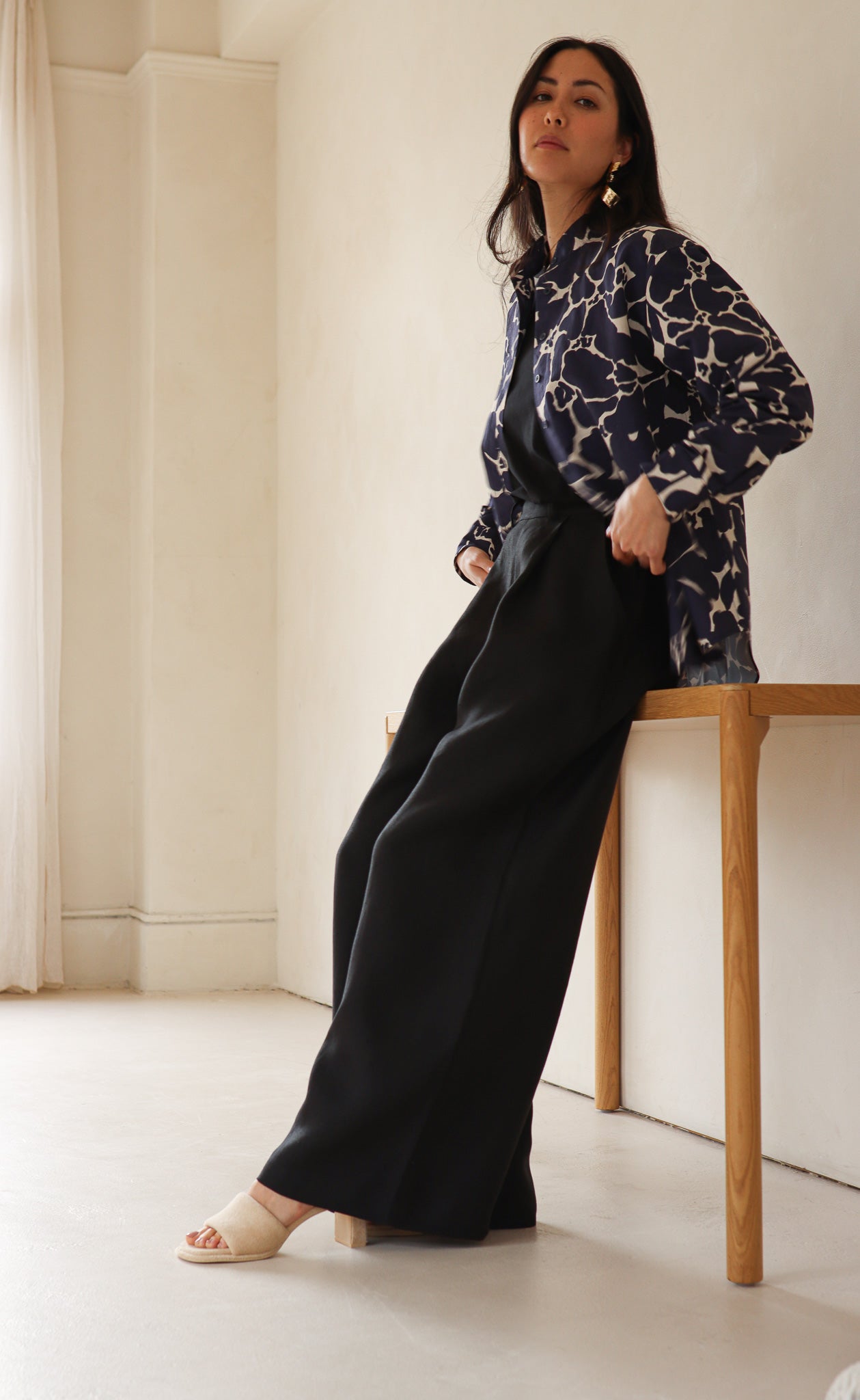 The Maximalist - Long Pants - Black Linen – Power Of My People